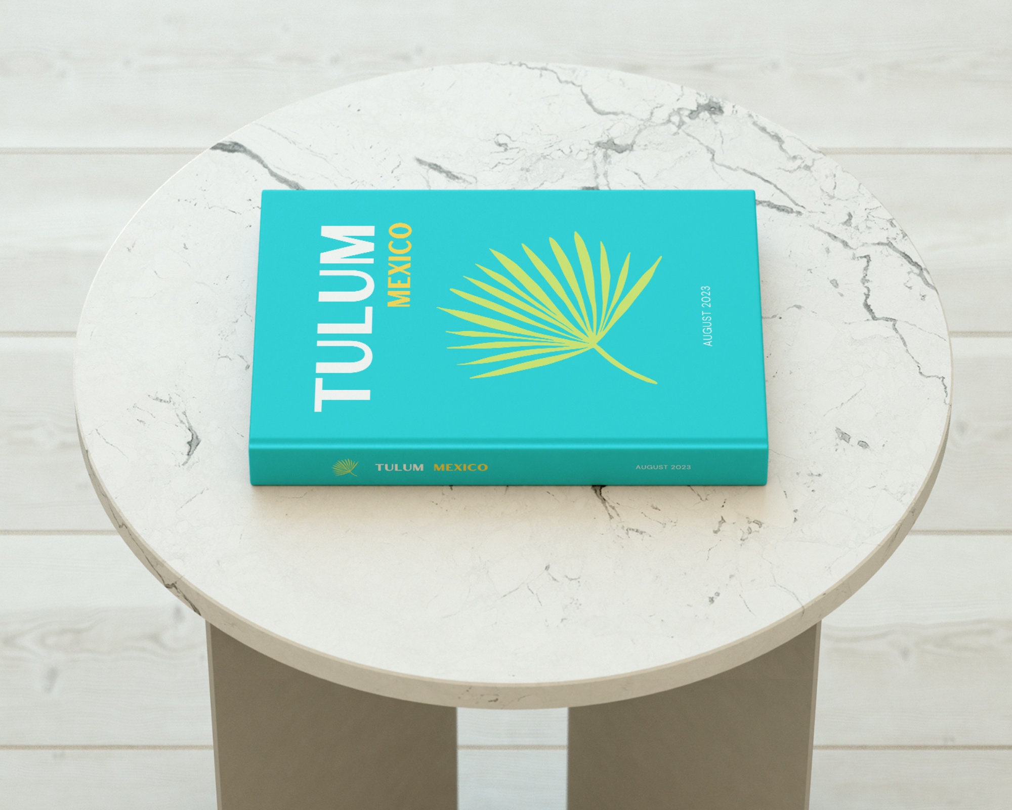 Tulum Travel Print Photo Book Template | Customizable Coffee Book Table ...