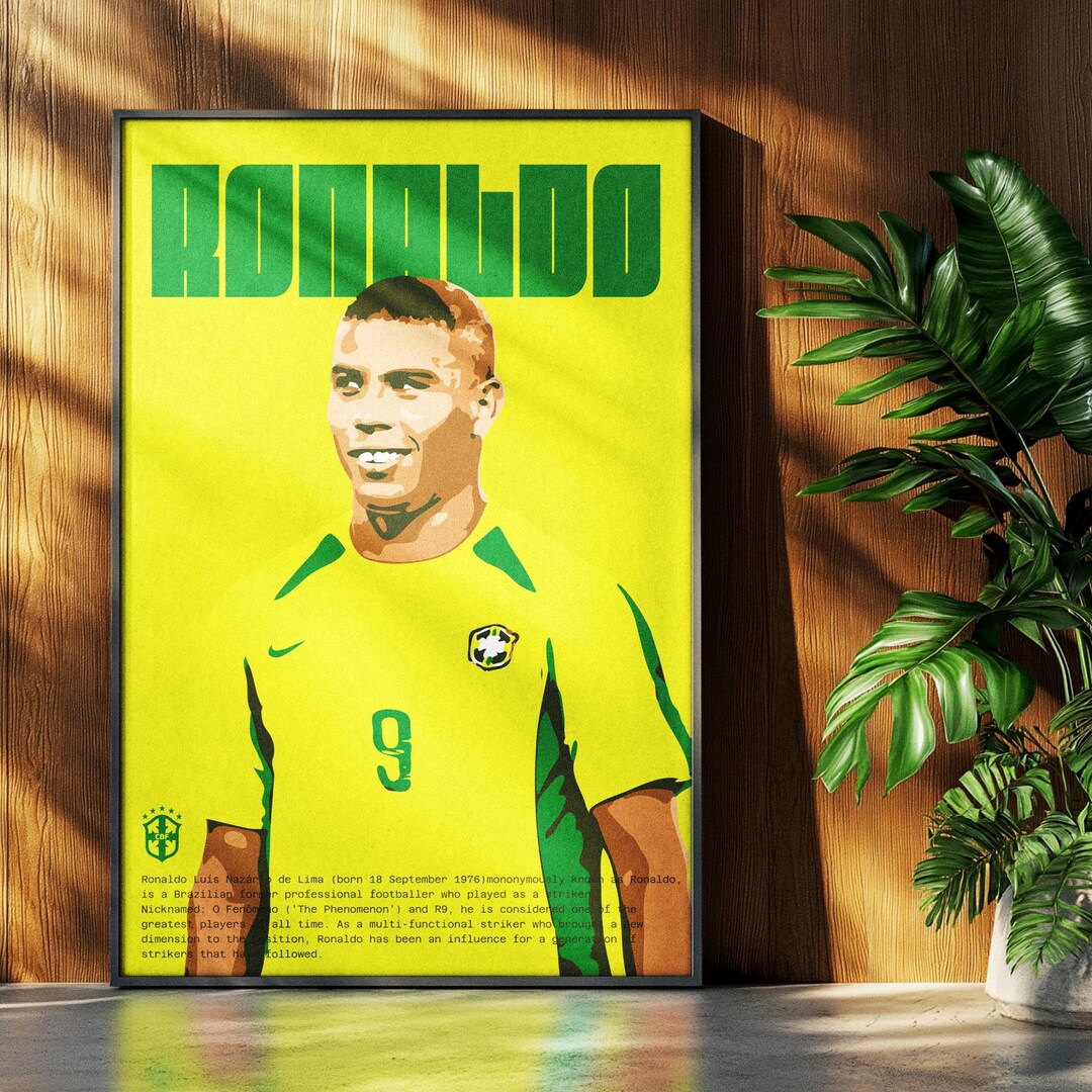 Poster Fútbol Ronaldo- Cuadro Futbol Fans Ronaldo - Decoración Lámina ...