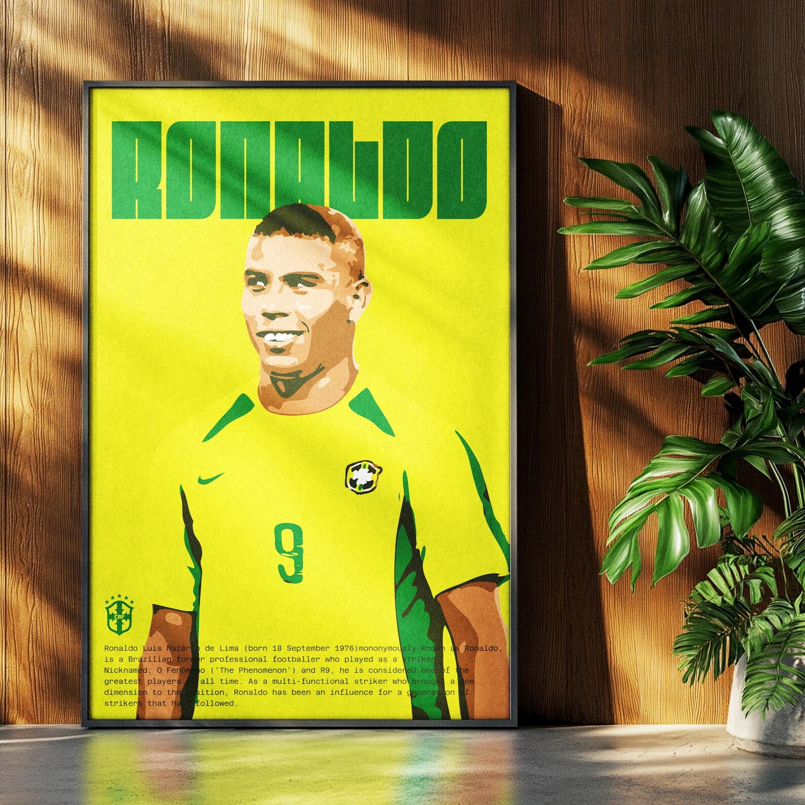 Poster Fútbol Ronaldo- Cuadro Futbol Fans Ronaldo - Decoración Lámina ...
