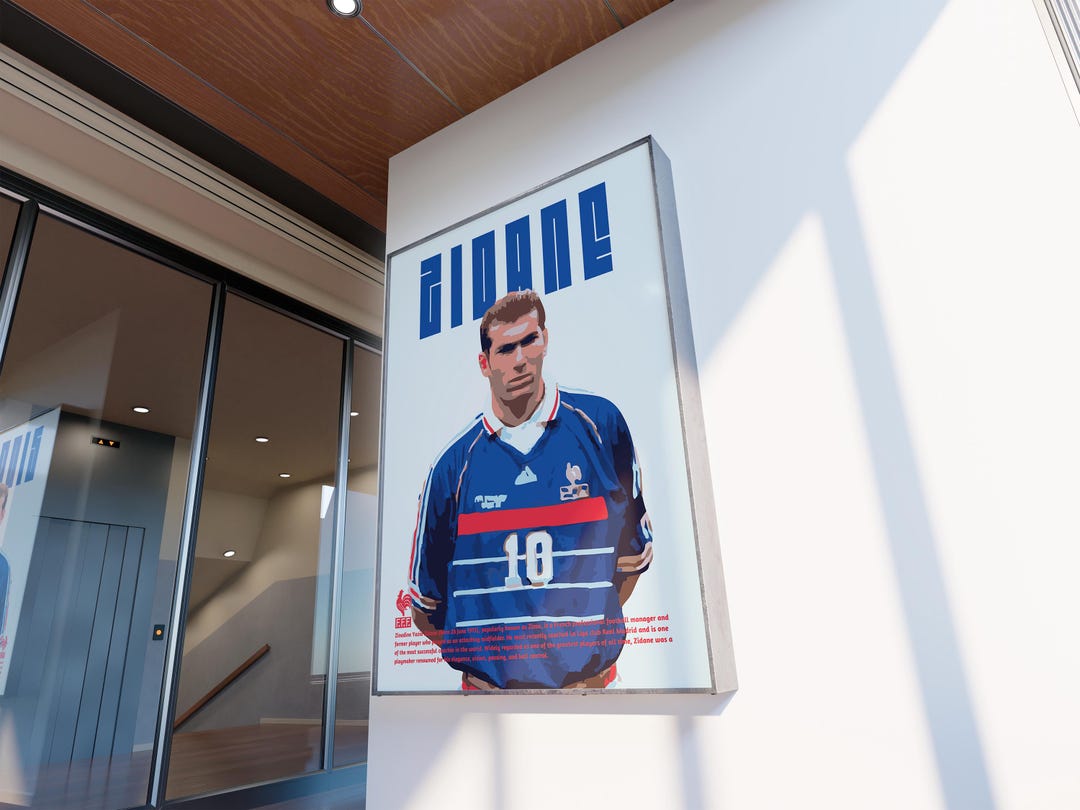 Zidane- Digital Download | Printable Art, Instant Download (no Physical ...