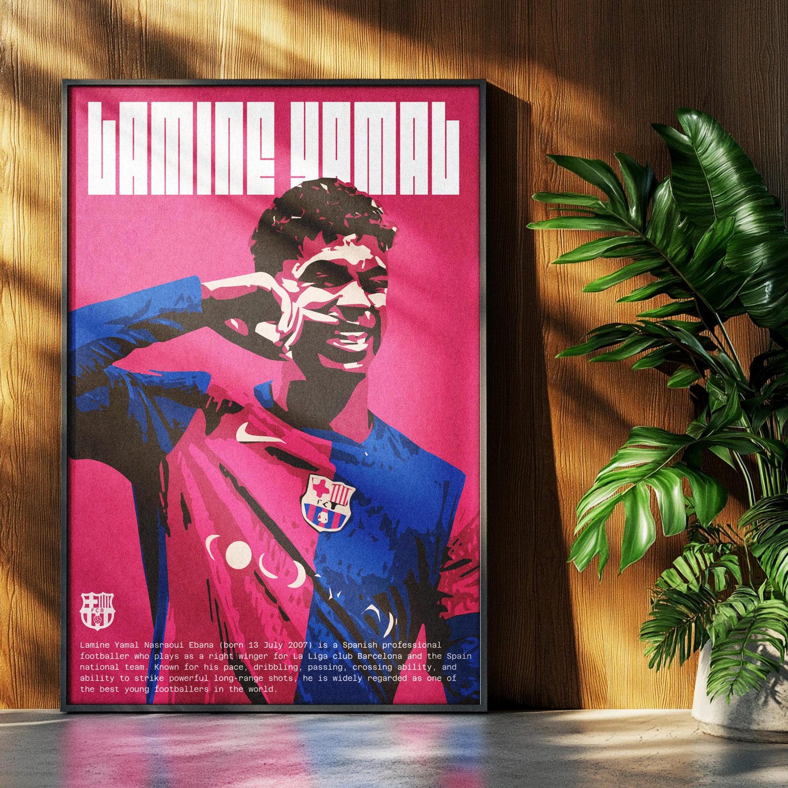 Lamine Yamal Poster: FC Barcelona Football Art (digital Download) - Etsy