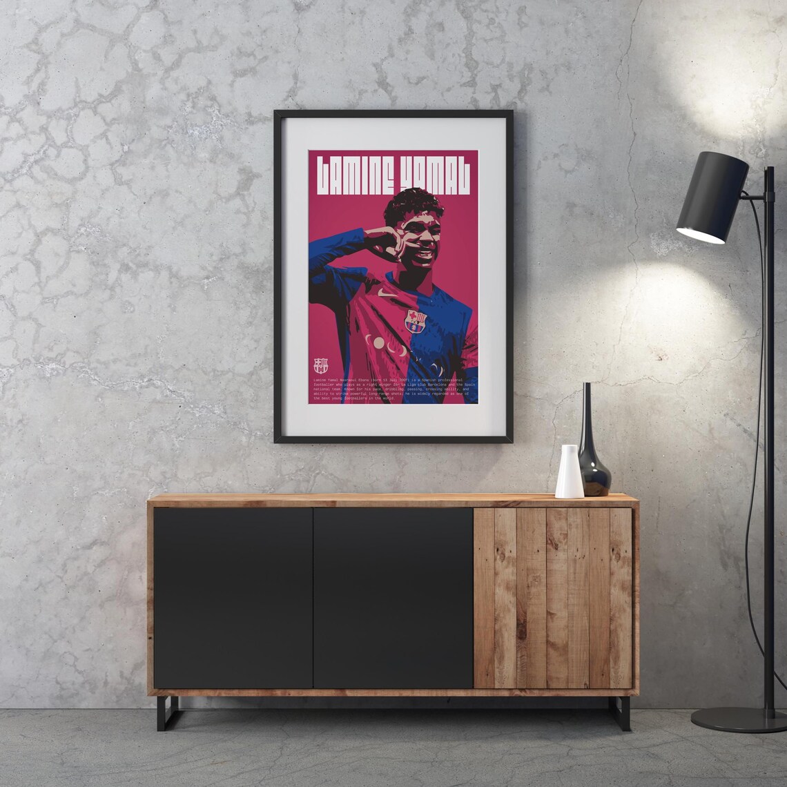 Lamine Yamal Poster: FC Barcelona Football Art (digital Download) - Etsy