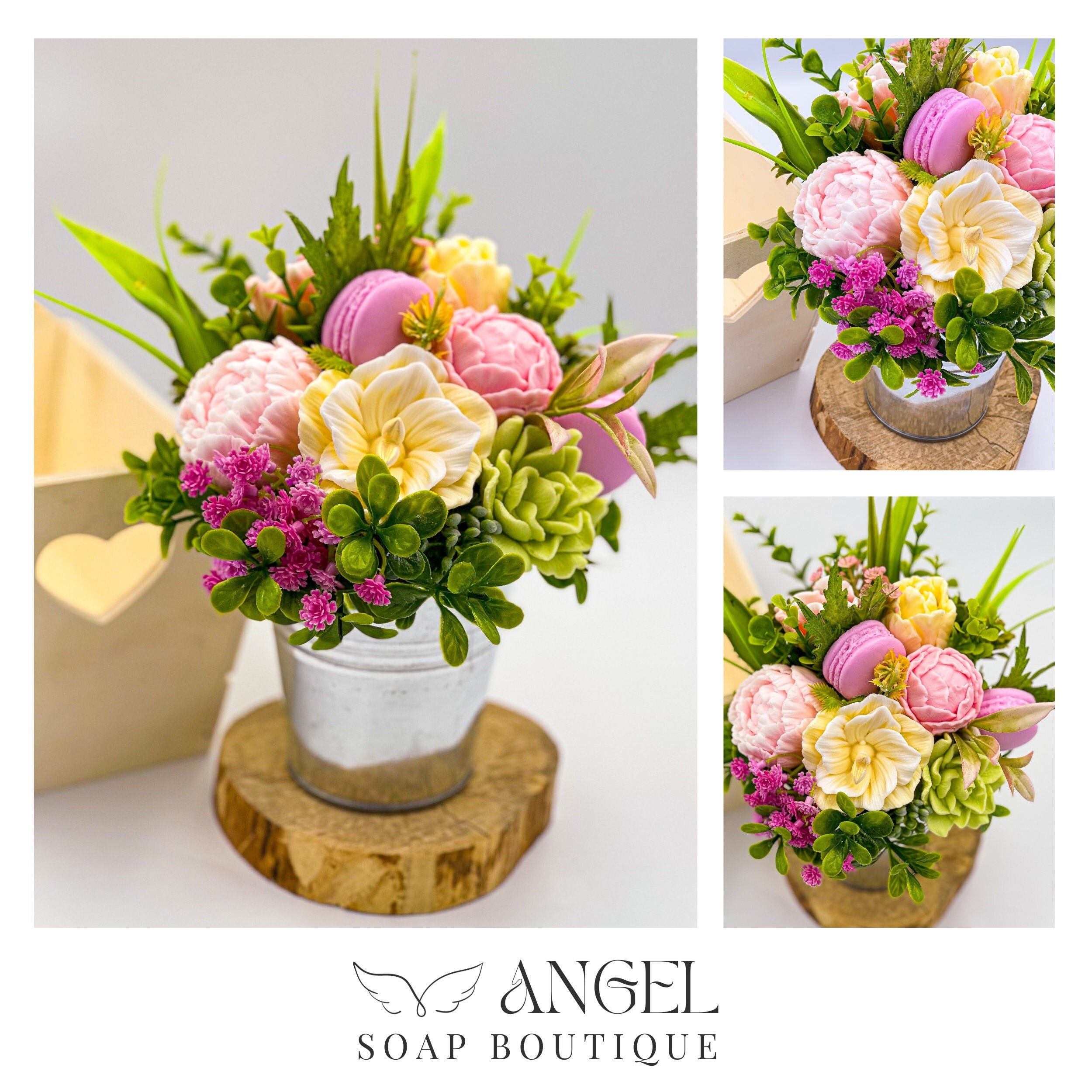 Soap Bouquet, Composition of Soap, Handmade Soap Flower Bouquet - Etsy