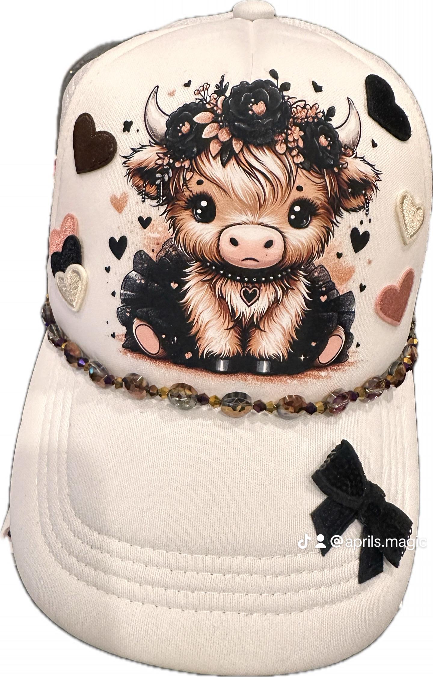 Custom Trucker Hat With Transfer and Lace Design With a Custom Chain - Etsy