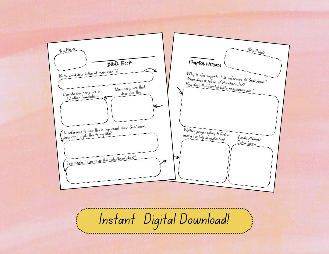 Bible Study Guide Printable PDF Instant Download Ladies - Etsy