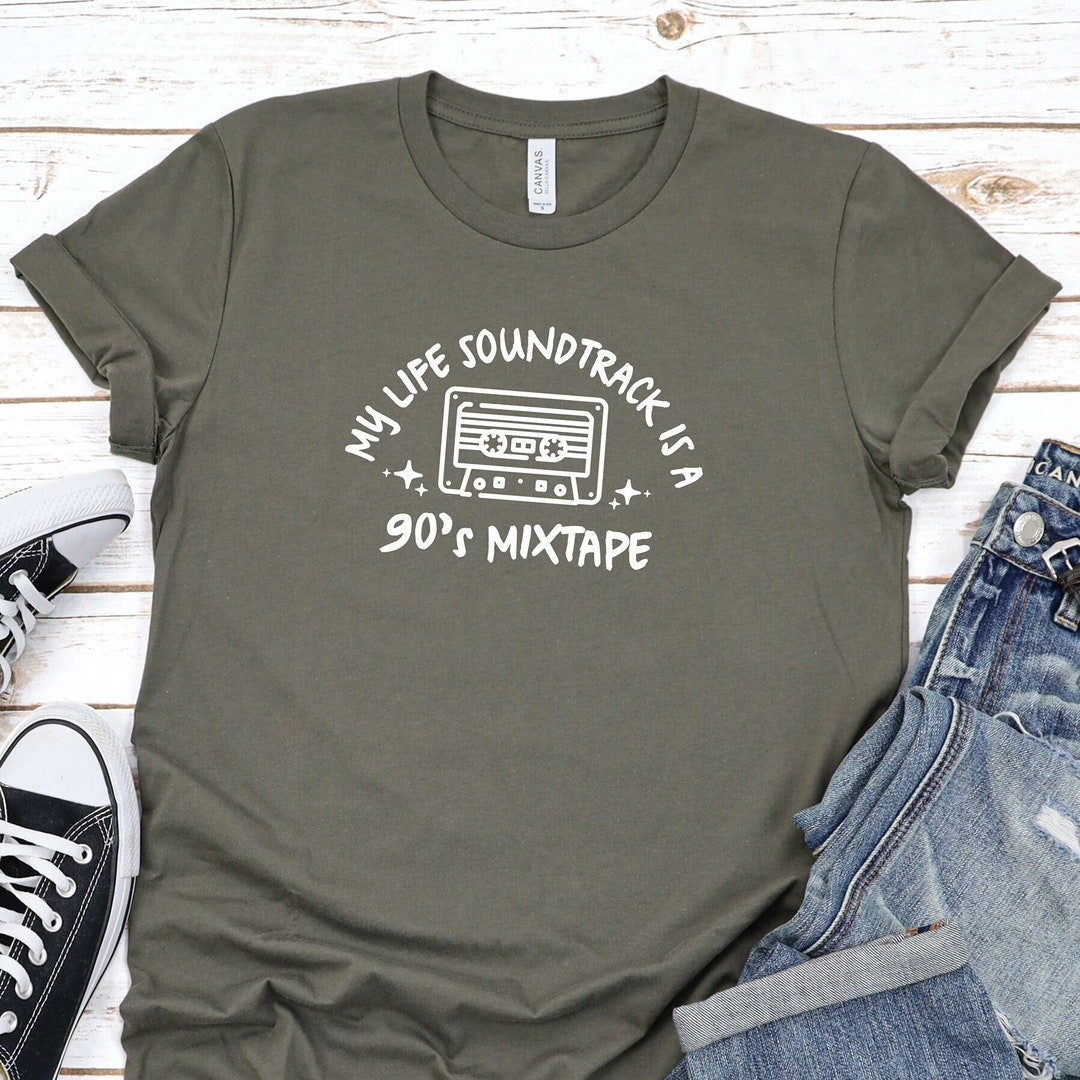 90's Mixtape Tshirt, 90s Nostalgia Shirt, Throwback Tee for Millennials ...