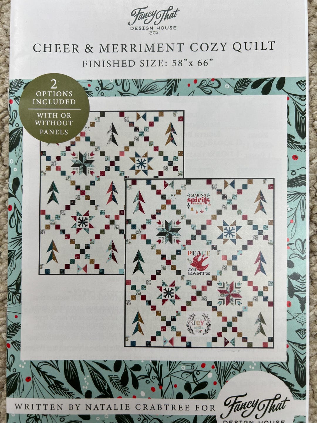 Cheer & Merriment Cozy Quilt Pattern, Written by Natalie Crabtree for ...