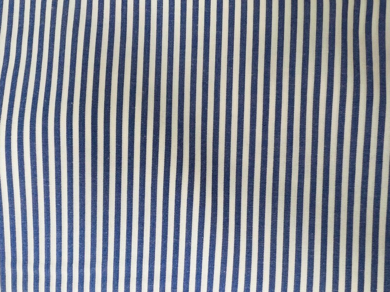 Blue and White Stripe Fabric by Fabric Finders, Florence Alabama 60 ...