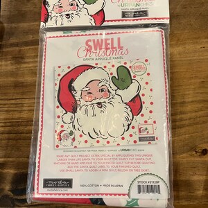 Rare, Swell Christmas, by Urban Chiks for Moda Fabric. Large Santa ...