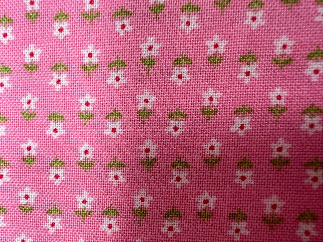 First Romance Fabric, Pink Floral Cotton, Moda, 1/2 Yard - Etsy