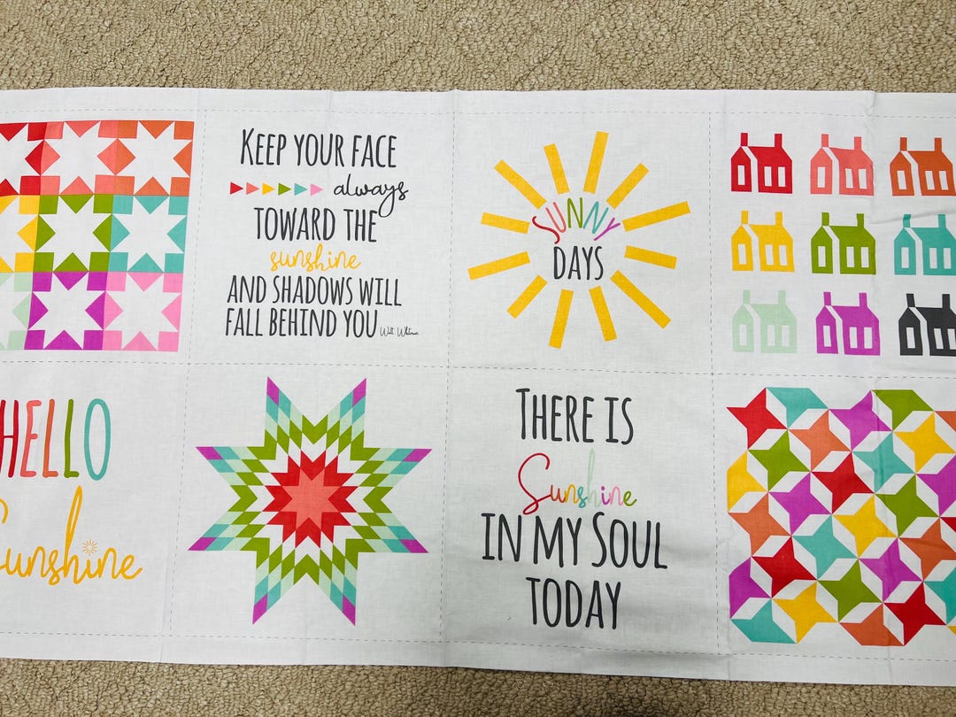 Sunnyside up Fabric Panel by Corey Yoder for Moda Fabrics, Floral 29050 ...