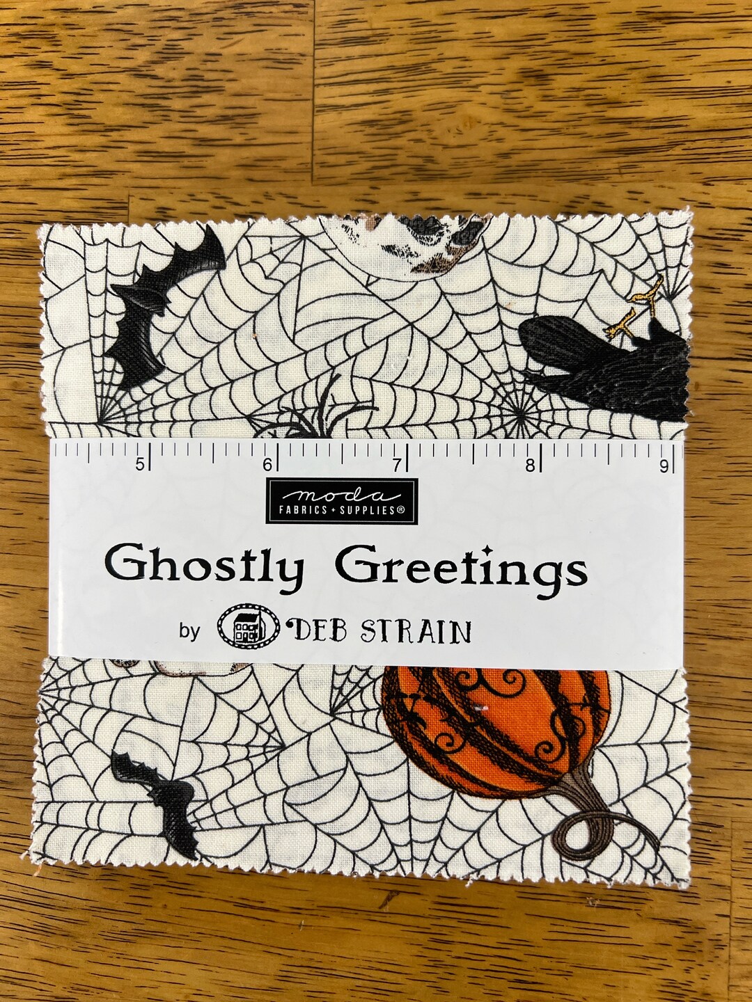 Ghostly Greetings by Deb Stain for Moda Fabrics 42 Piece 5 Inch Charm ...