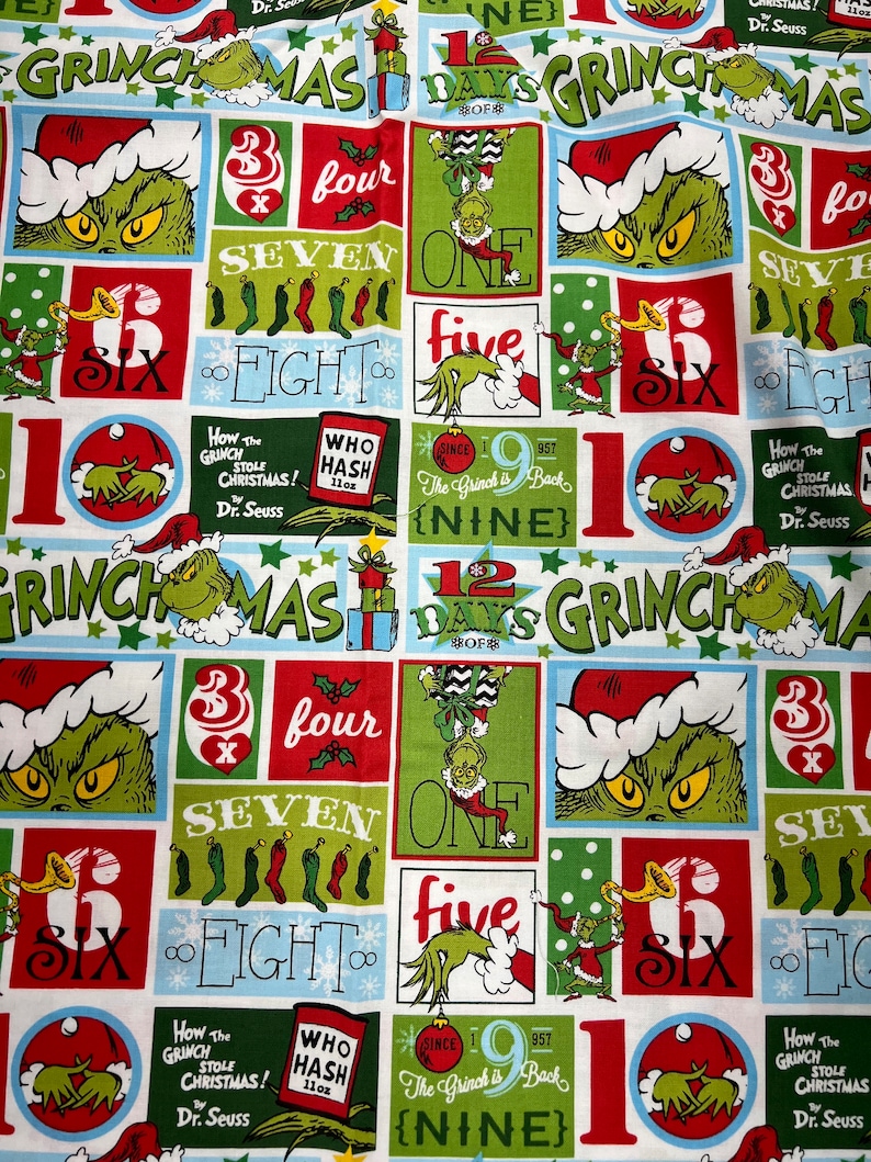 How the Grinch Stole Christmas 74721 Robert Kaufman Fabric - Etsy