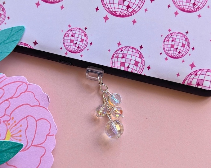 Iridescent Disco Ball Cluster Charm for Kindle & Kobo | Minimal ...