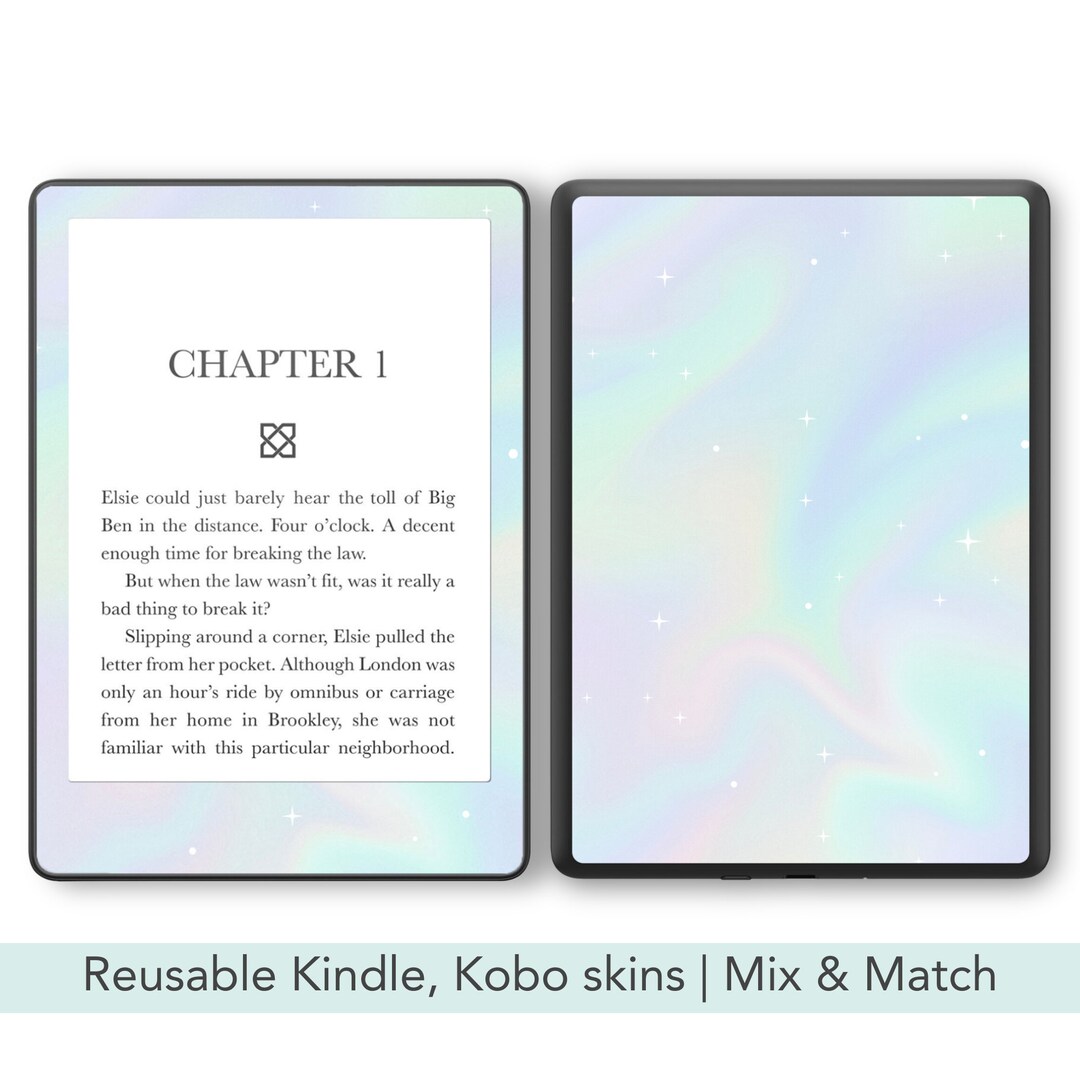 Pastel Galaxy Reusable Amazon Kindle Skin, Kobo Decal, Decorate Your ...