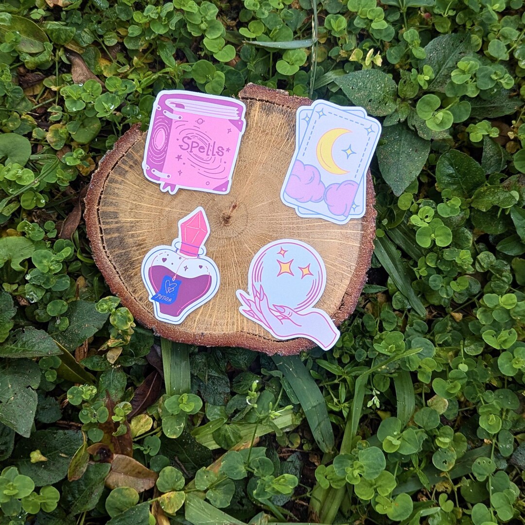 Witchy Sticker Bundle 4 Pack for Kindle, Kobo, Boox Tablet, Pastel ...