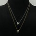 14K Solid Gold Diamond Initial Pendant. Real Natural Diamond Letter ...