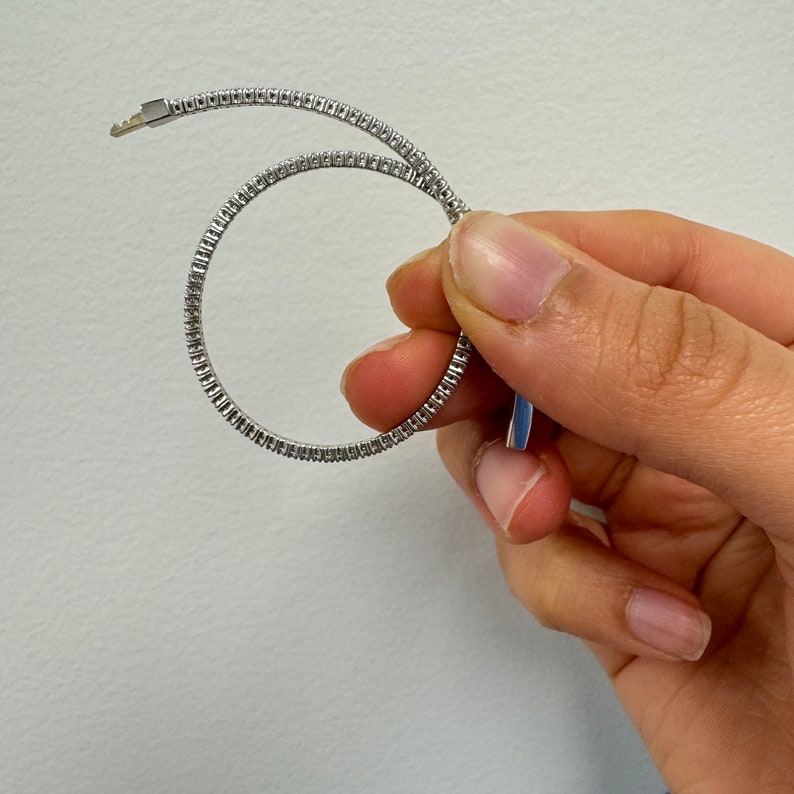 1.20 Carat Diamond Flex Bangle. Lab Grown Diamond Full Flexible Bangle ...