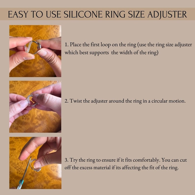 Silicone Ring Size Adjuster for Loose Rings Pack of 4. 2 Sizes. for ...