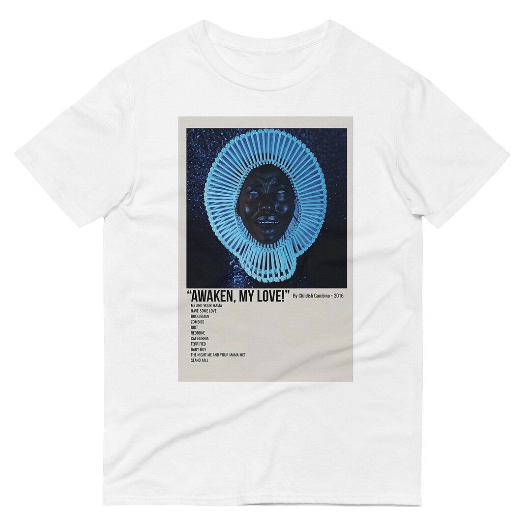 Childish Gambino Awaken My Love Rap Album Cover Merch Short Sleeve T ...