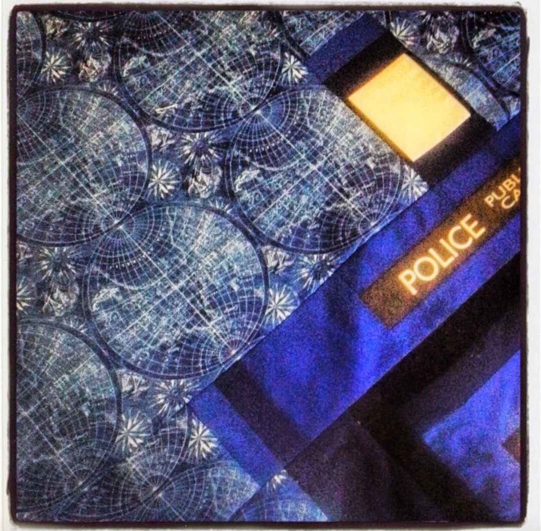 TARDIS Quilt - Etsy