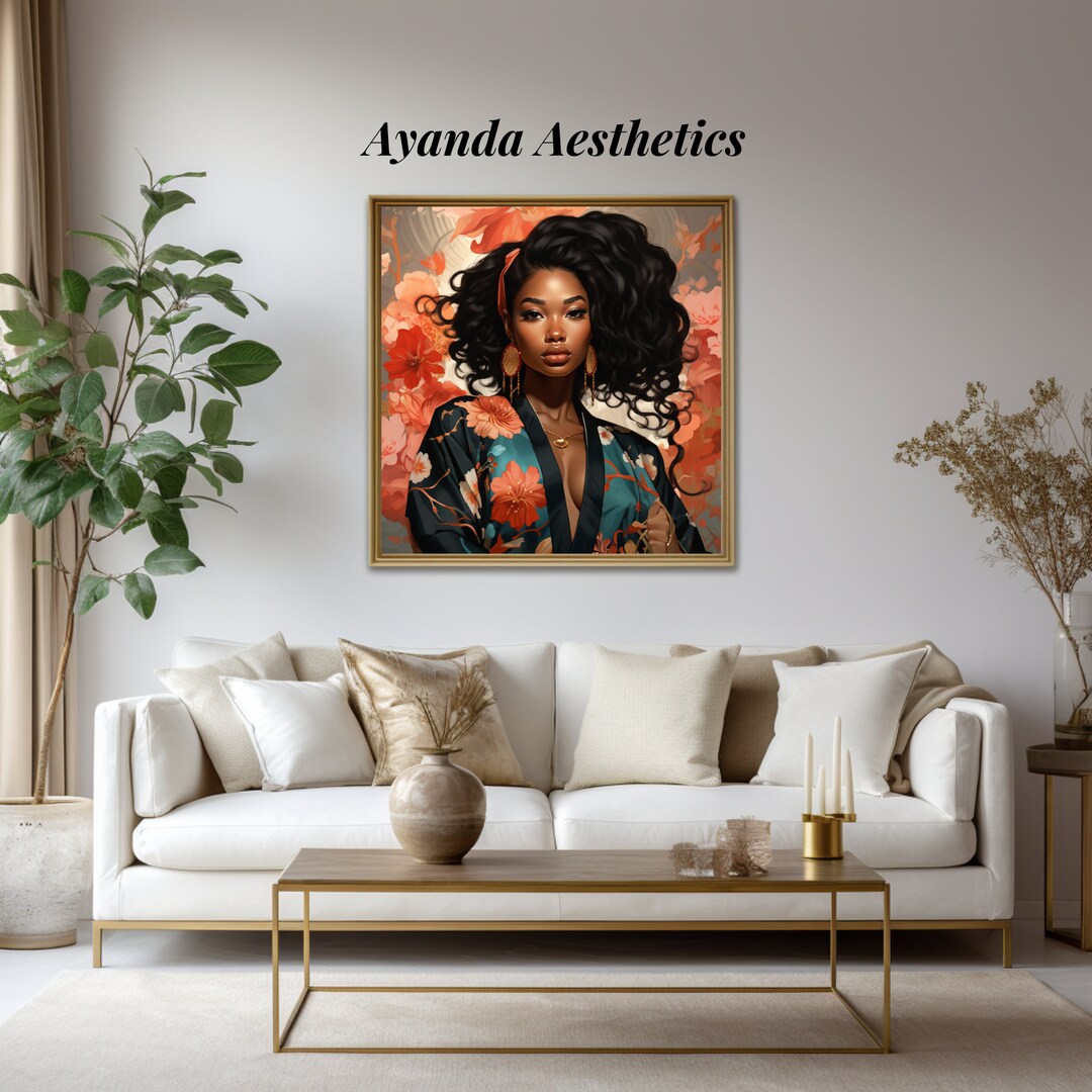 Bakari - Black Art - Black Woman Art - Black Girl Art - Black Woman ...