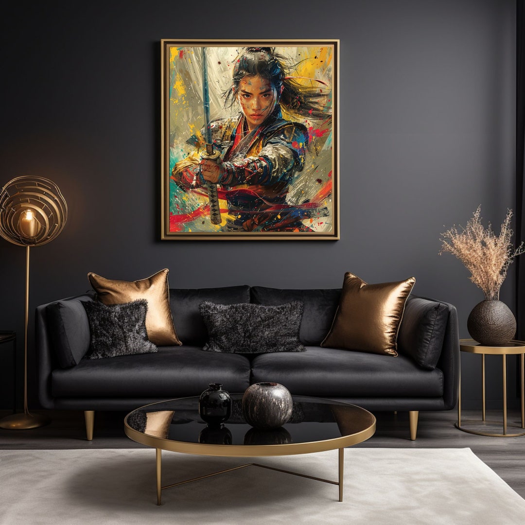 Akari - Samurai Girl, Samurai Warrior Woman With Katana Sword, Japanese ...