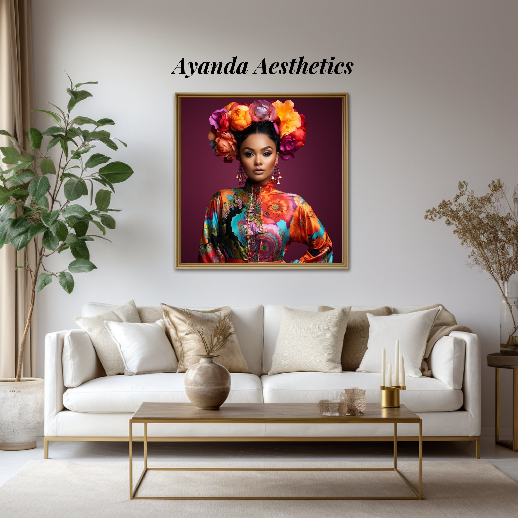 Baraka - Black Art - Black Woman Art - Black Girl Art - Black Woman ...
