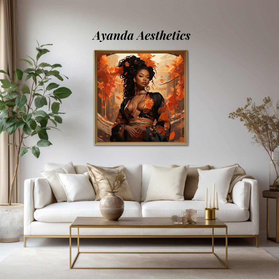 Bahati - Black Art - Black Woman Art - Black Girl Art - Black Woman ...