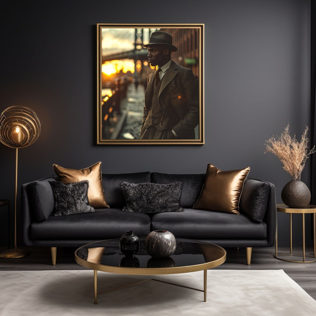 Jamal - Elegant Black Man in Sharp Suit and Hat, New York Scene, Bridge ...