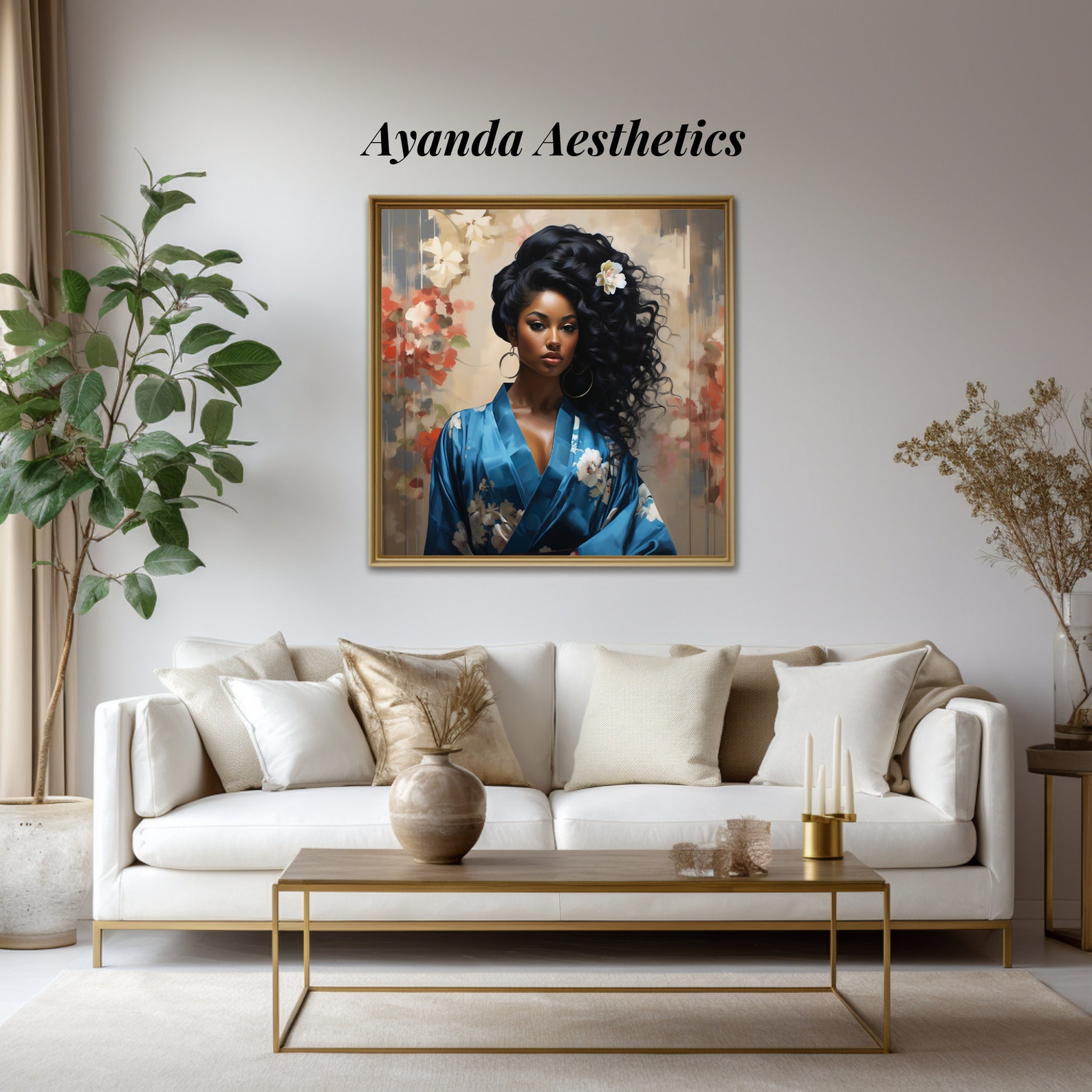 Asante - Black Art - Black Woman Art - Black Girl Art - Black Woman ...