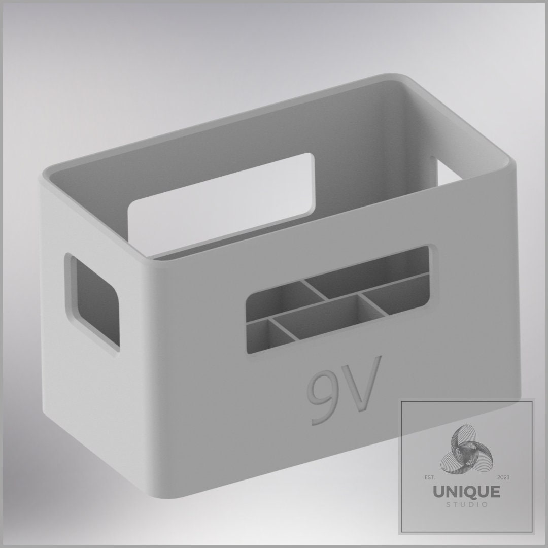 Battery Box 3D Printing Battery Storage Box 9V stl. File - Etsy