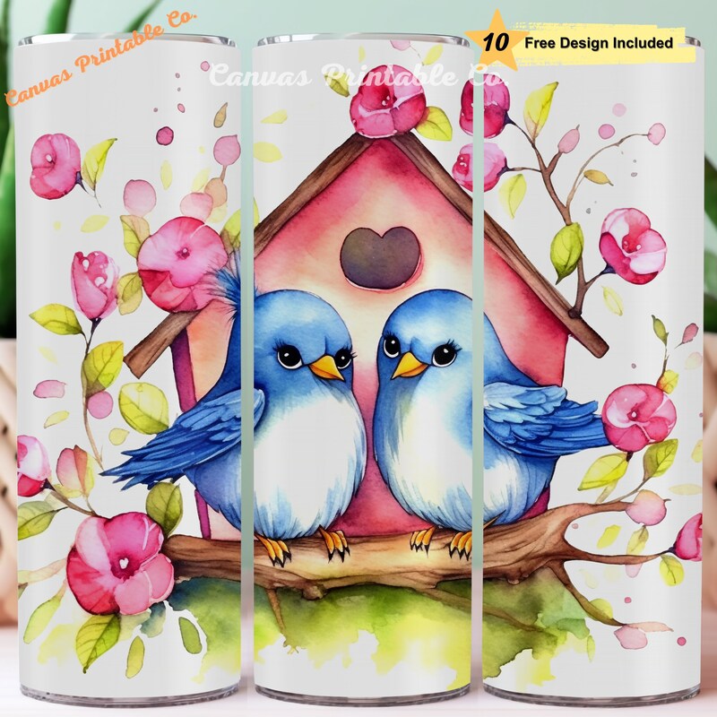 Pink Love Birds - Etsy
