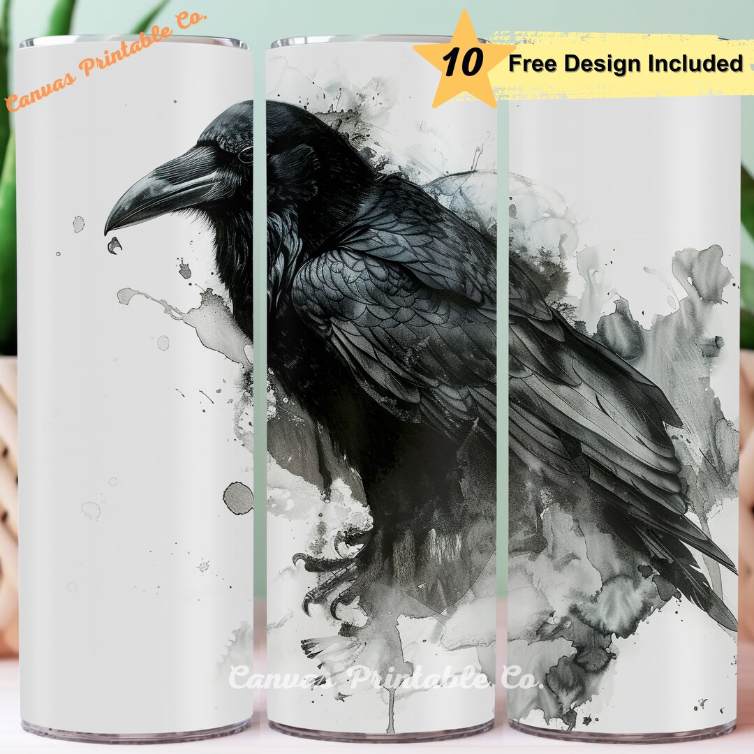 American Crow Tumbler Wrap Sublimation 20oz Skinny Straight Tumbler ...