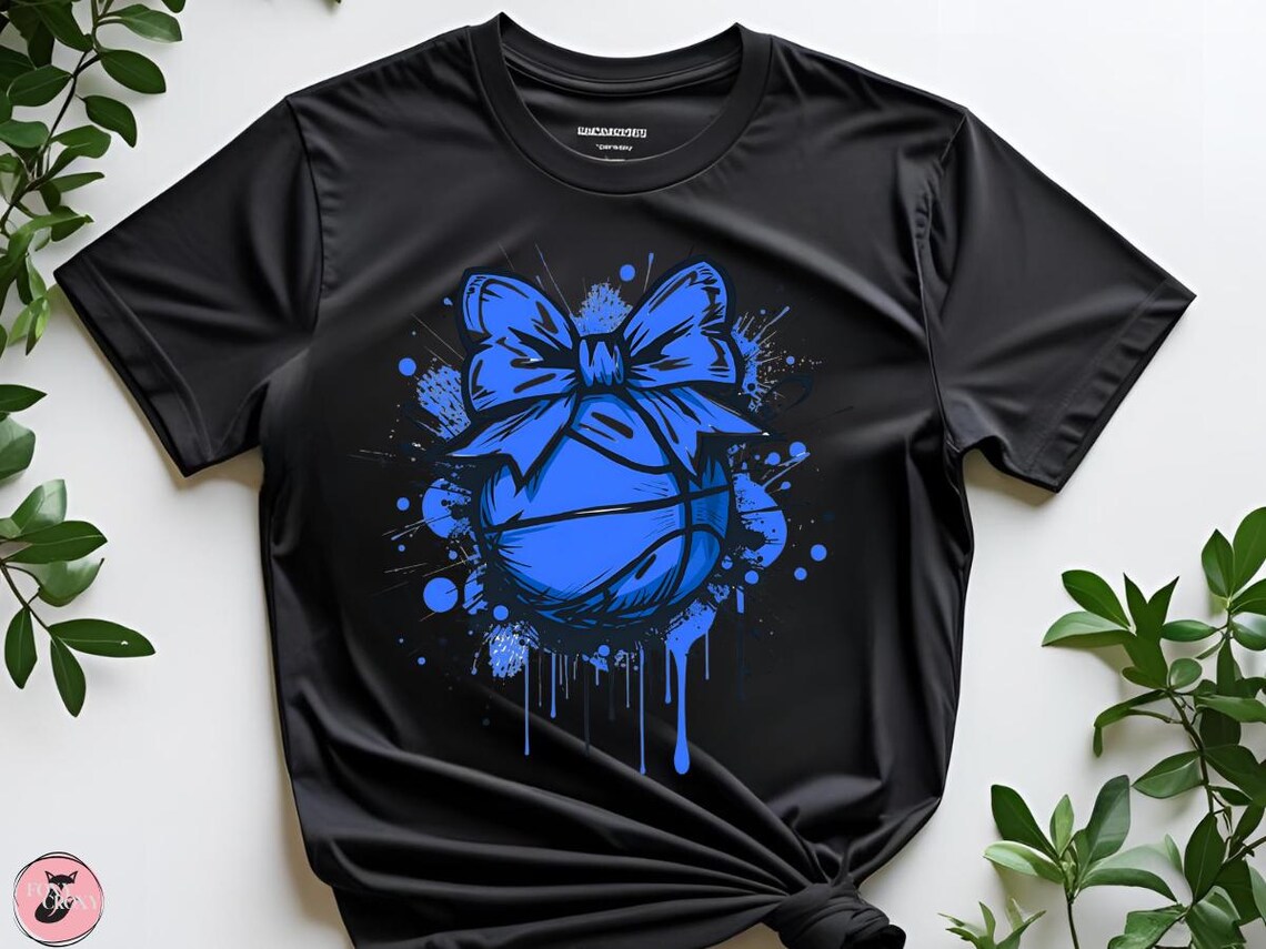 Royal Blue Basketball With Bow PNG: Digital Download - Etsy