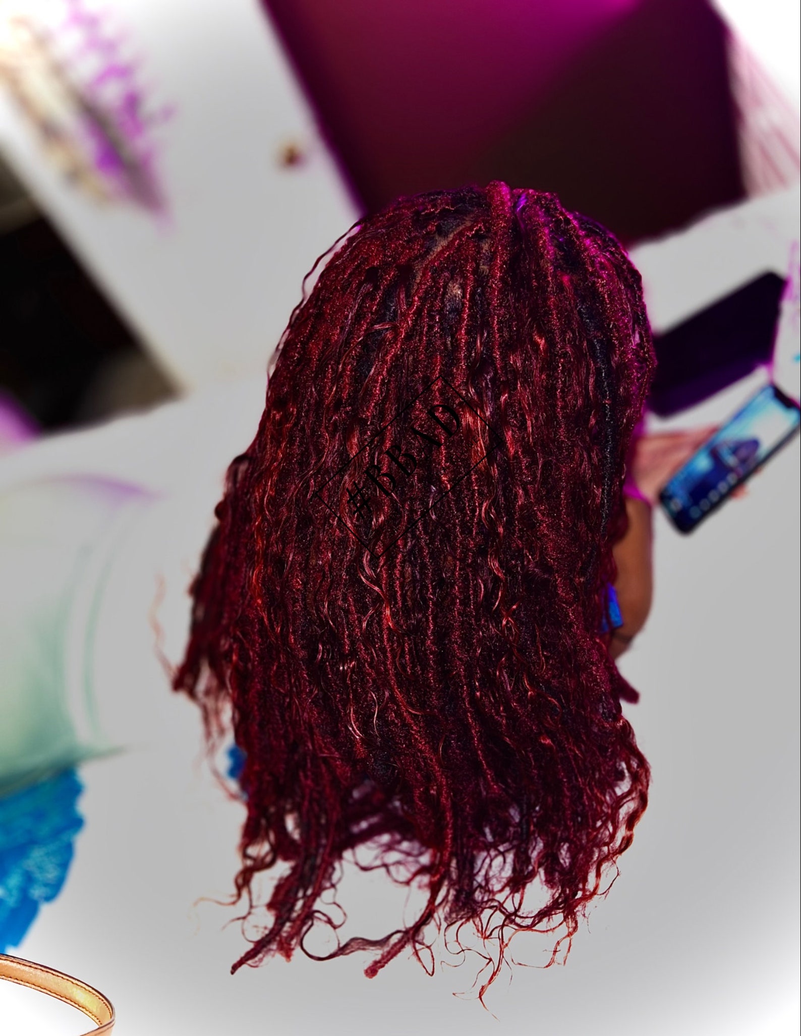 Custom Waterfall Bonet Messy Curly Locs - Etsy