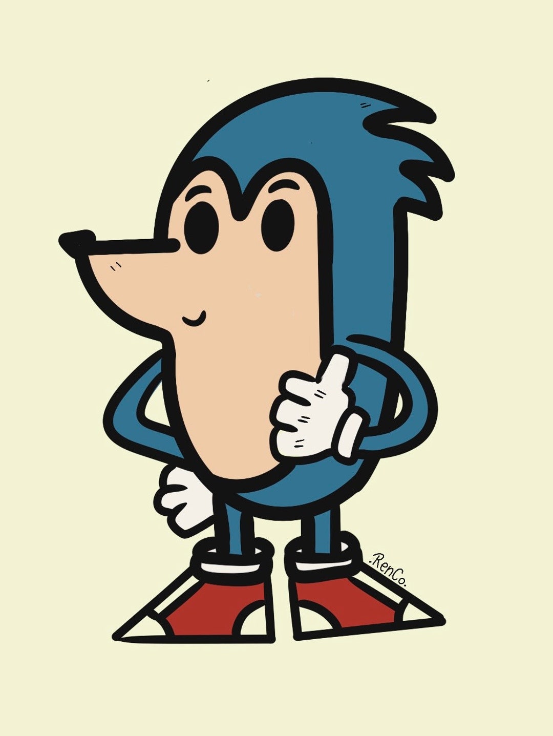 Sweet Boy Sonic (A5 Print) - Etsy