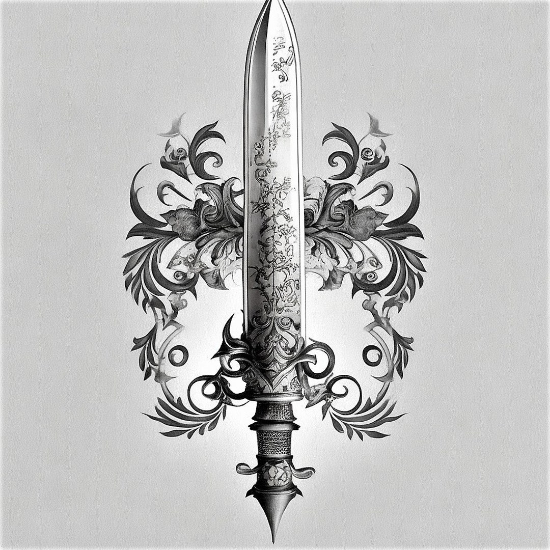 Sovereign Steel Set: Four Majestic Sword Tattoos Each - Etsy