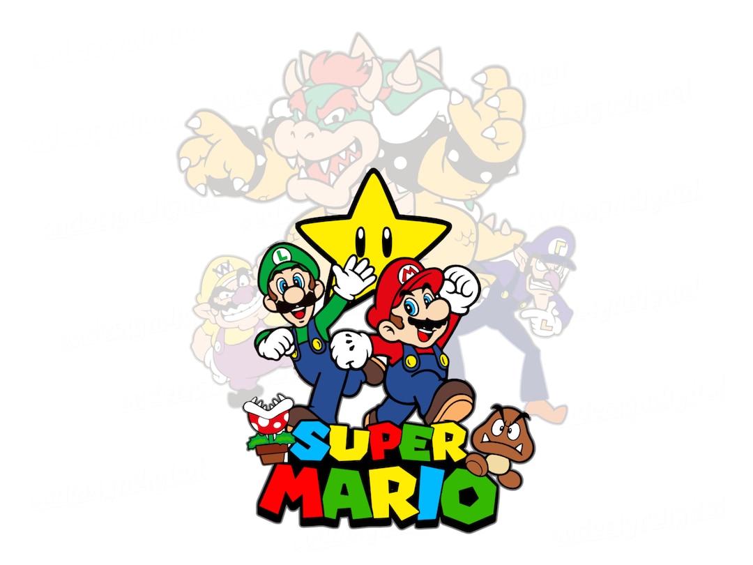 Super Mario Png, Super Mario Clipart, Printable Mario Png, Digital ...
