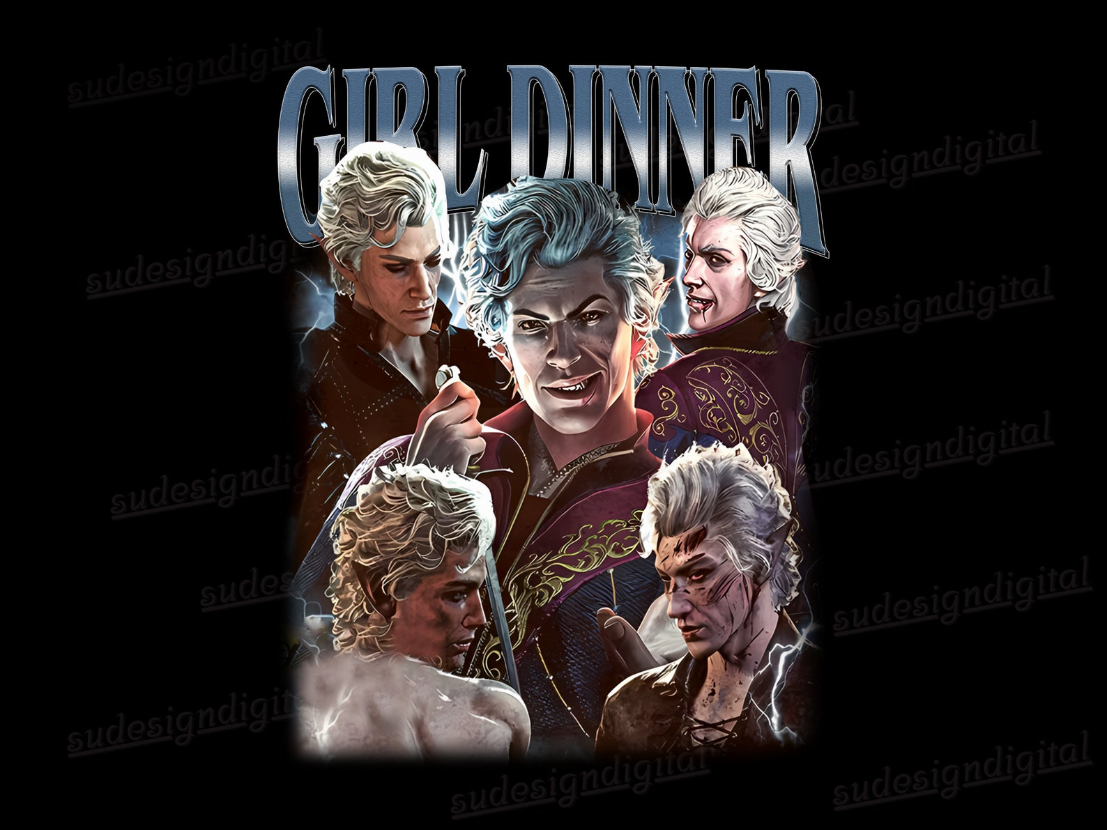 Astarion Bulders Girl Dinner PNG Digital Download , Astarion High Elf ...