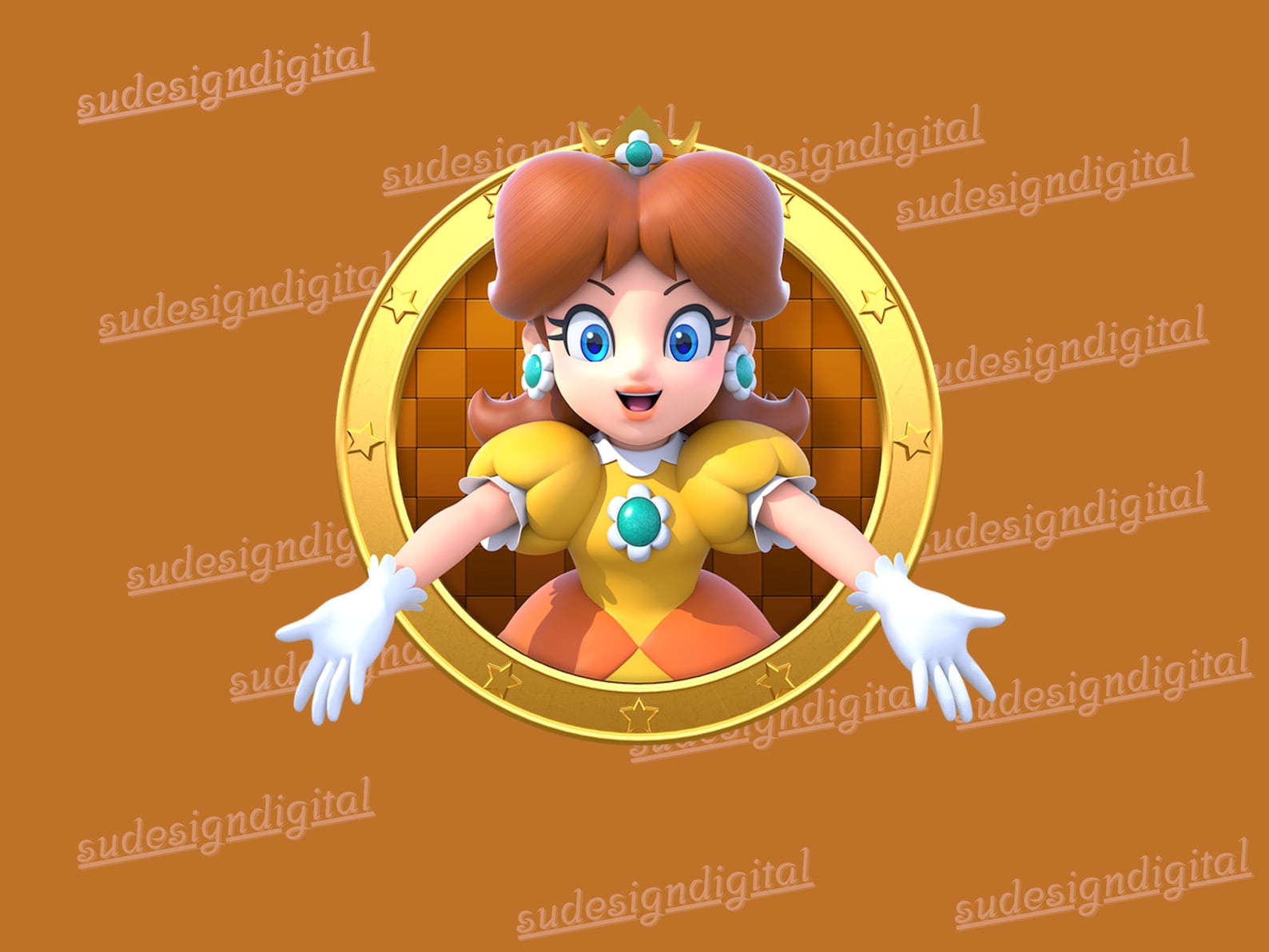 Super Mario Princess Daisy Png,princess Daisy Circle Png,super Mario ...