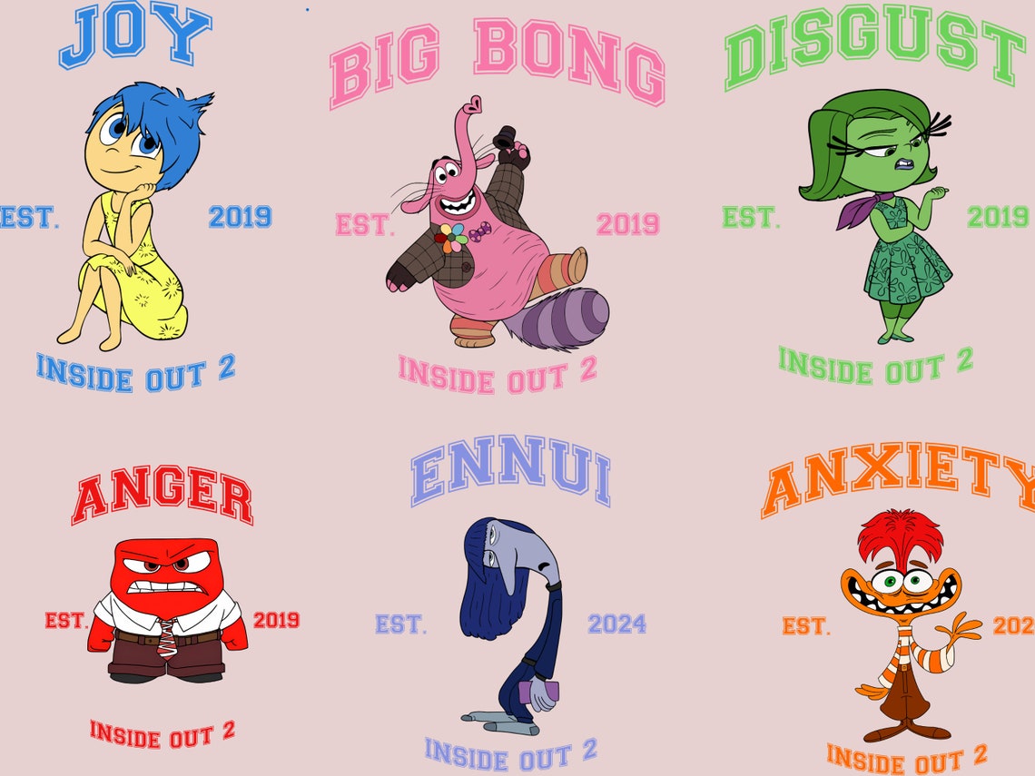 Inside Out 2 Characters Bundle 10 Png, Inside Out 2 Png , Inside Out 2 ...