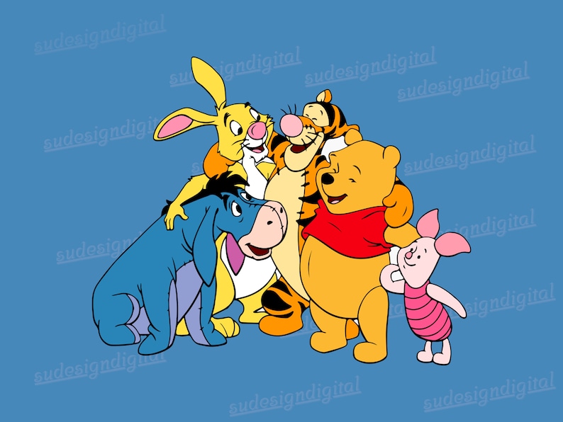 Winnie the Pooh SVG, Winnie the Pooh Friends SVG, Friends Winnie the ...