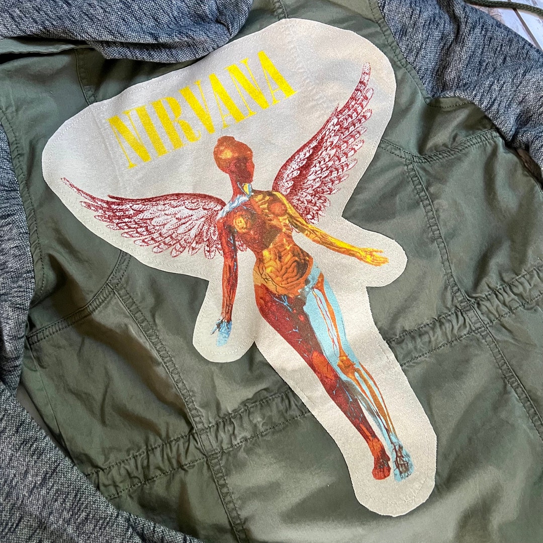 Nirvana Jacket / Upcycled Jacket / Band Jacket / Concert Tshirt / Music ...