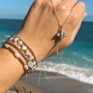 Luxe Coastal Spotted Eagle Ray Necklace, 14k Gold Filled, Stingray ...