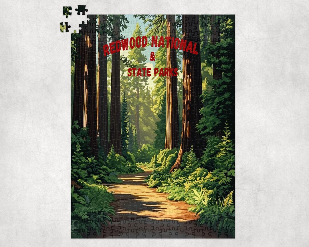 Redwood National and State Parks Jigsaw Puzzle, Premium Jigsaw Puzzle ...