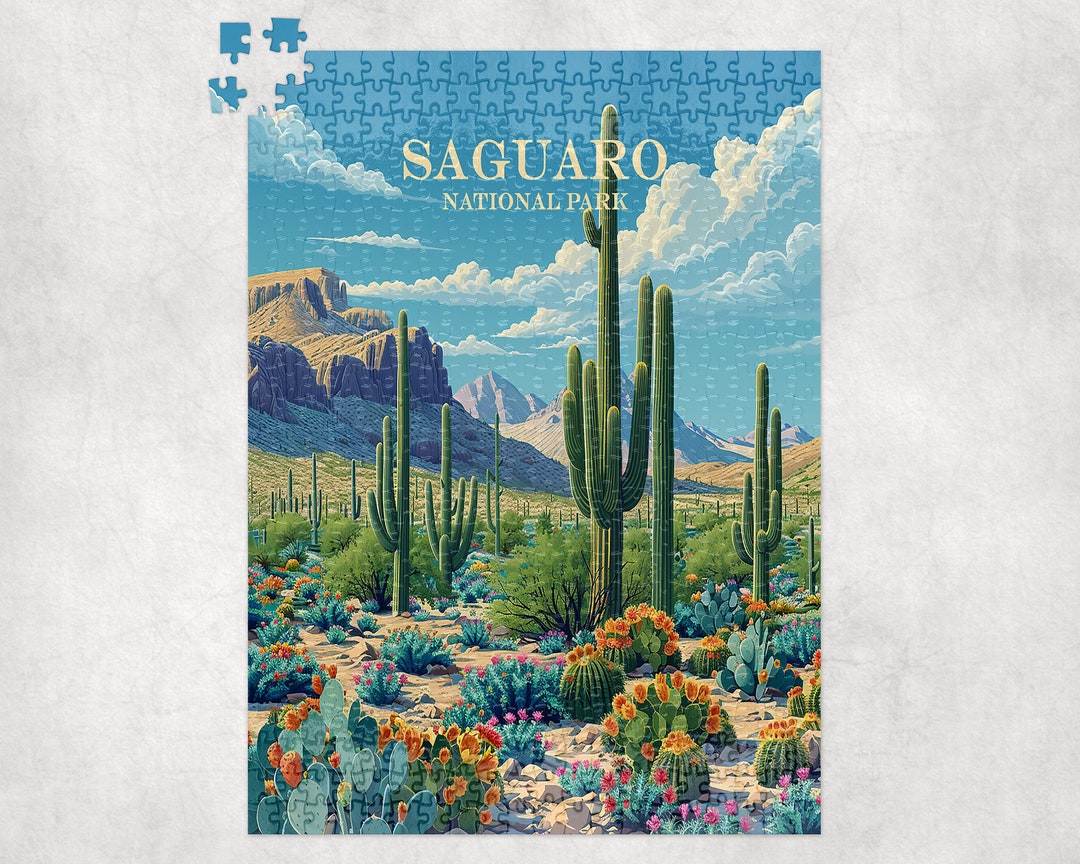 Saguaro National Park Jigsaw Puzzle, Arizona, Premium Jigsaw Puzzle for ...