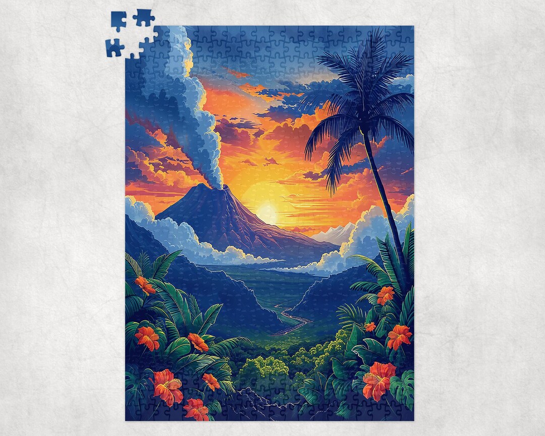 US National State Park Jigsaw Puzzle, Hawaii Volcanoes National Park ...