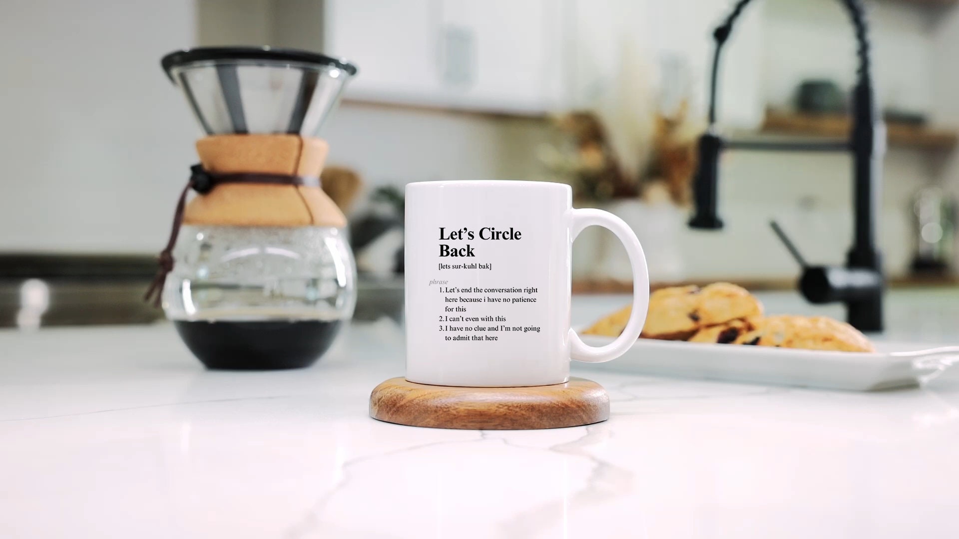 Let's Circle Back Definition Mug, Office Speak Definition Mug, Funny ...