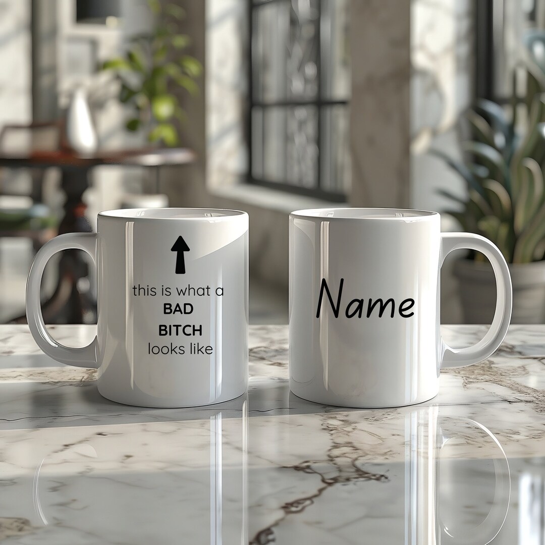 Awesome Bad Bitch Mug, Bad Bitch Coffee Mugs, Friend Gifts, Badass Mug ...
